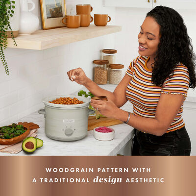 Crockpot™ Design Series 3-Quart Manual Slow Cooker, Woodgrain - 2157179 ...