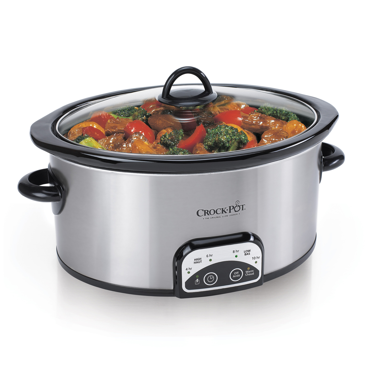 Crock Pot Smart Pot 4Qt Oval Programmable Slow Cooker Stainless